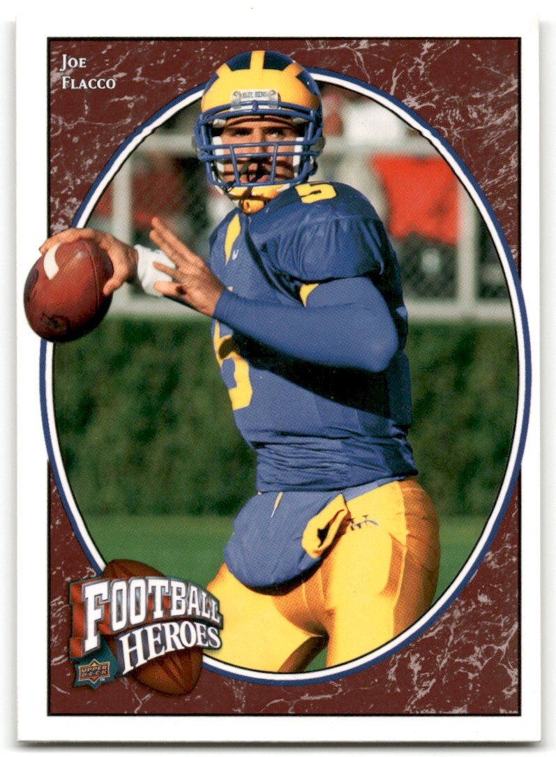 2008 Upper Deck Heroes Joe Flacco #157 RC Delaware Fightin' Blue Hens ...