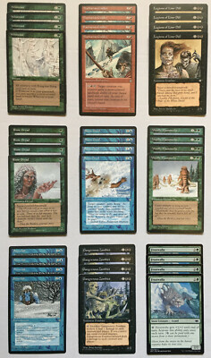 9 Playsets Snow Card Lot - MTG Magic the Gathering - Snow-Covered | eBay