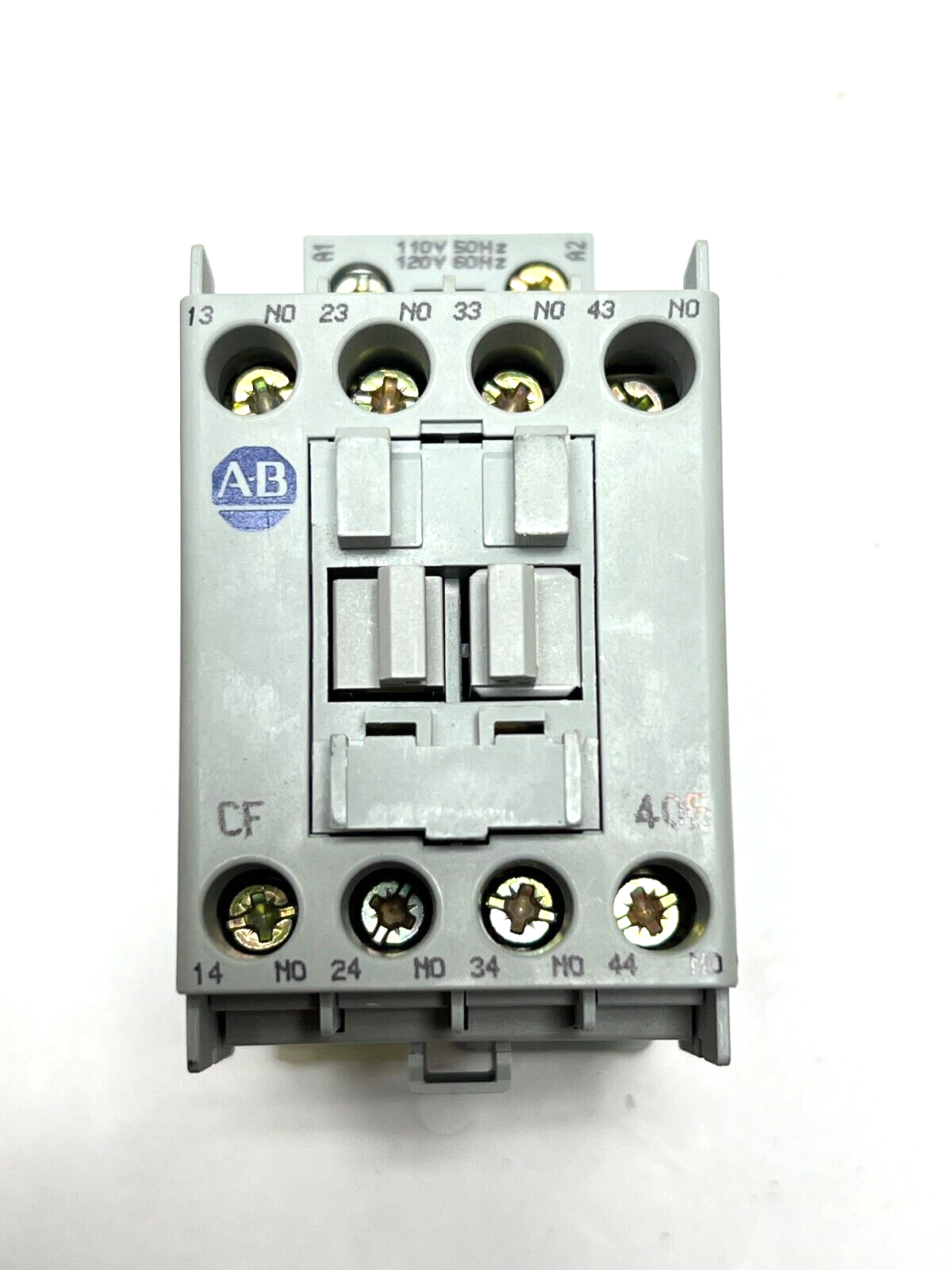 Allen Bradley Control Relay 110V/120VAC Screw Terminals 4 Normal Open ...