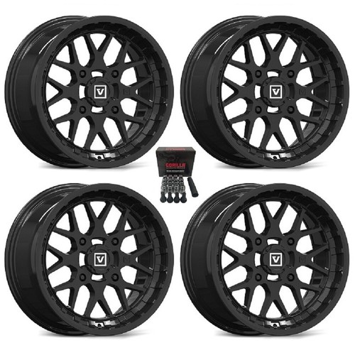 Valor V03 15x10 Wide Wheels Black Textron Wildcat XX | eBay