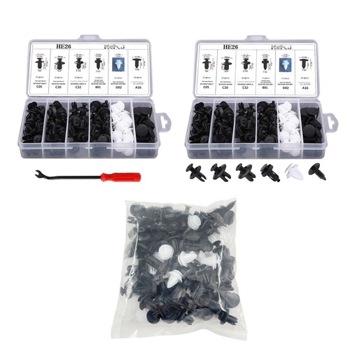 Snap Fastener 100pcs Fender Replacements & Bumper Rivet Clips 6 Types ...