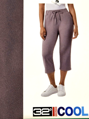 NWT Women's 32 Degree Cool Capri Pant Color Faded Purple Size X- Large ...