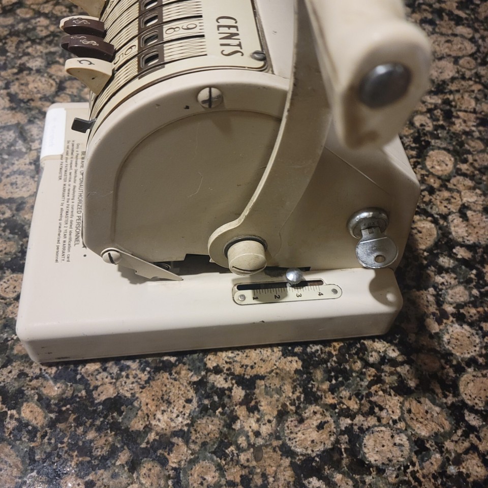 X550 Paymaster Check Writer Series With Key Collectors Item Made In USA ...