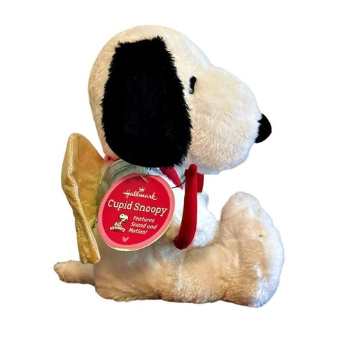 Snoopy Peanuts Plush Valentine Cupid Animated Hallmark Stuffed Animal 9 ...