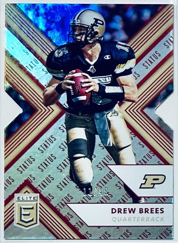 Drew Brees 2018 Elite Draft Picks Aspirations Red 11/49 Purdue | eBay