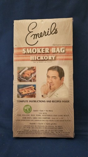 Emeril's Smoker Bags - Hickory 6 Pack (11" x 19") Oven/Grill/Camp ...