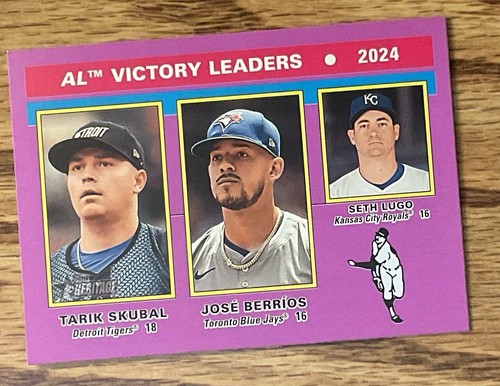 2025 Topps Heritage Light Purple Card # 200 Tarik Skubal / Berrios ...