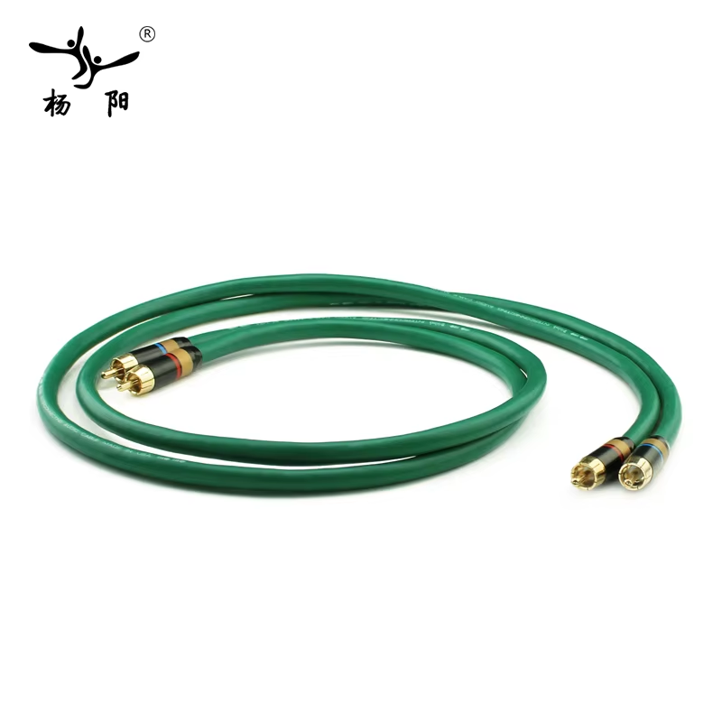 2328 Hifi Silver-Plated 2RCA Cable High Quality 6N OFC HIFI RCA Male to ...