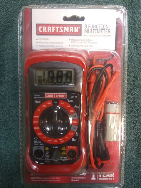 Craftsman 34-82141 8 Function Digital Multimeter for sale online | eBay