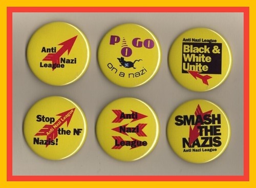 Anti Nazi League / 6 x 56mm Badges / Pins | eBay UK