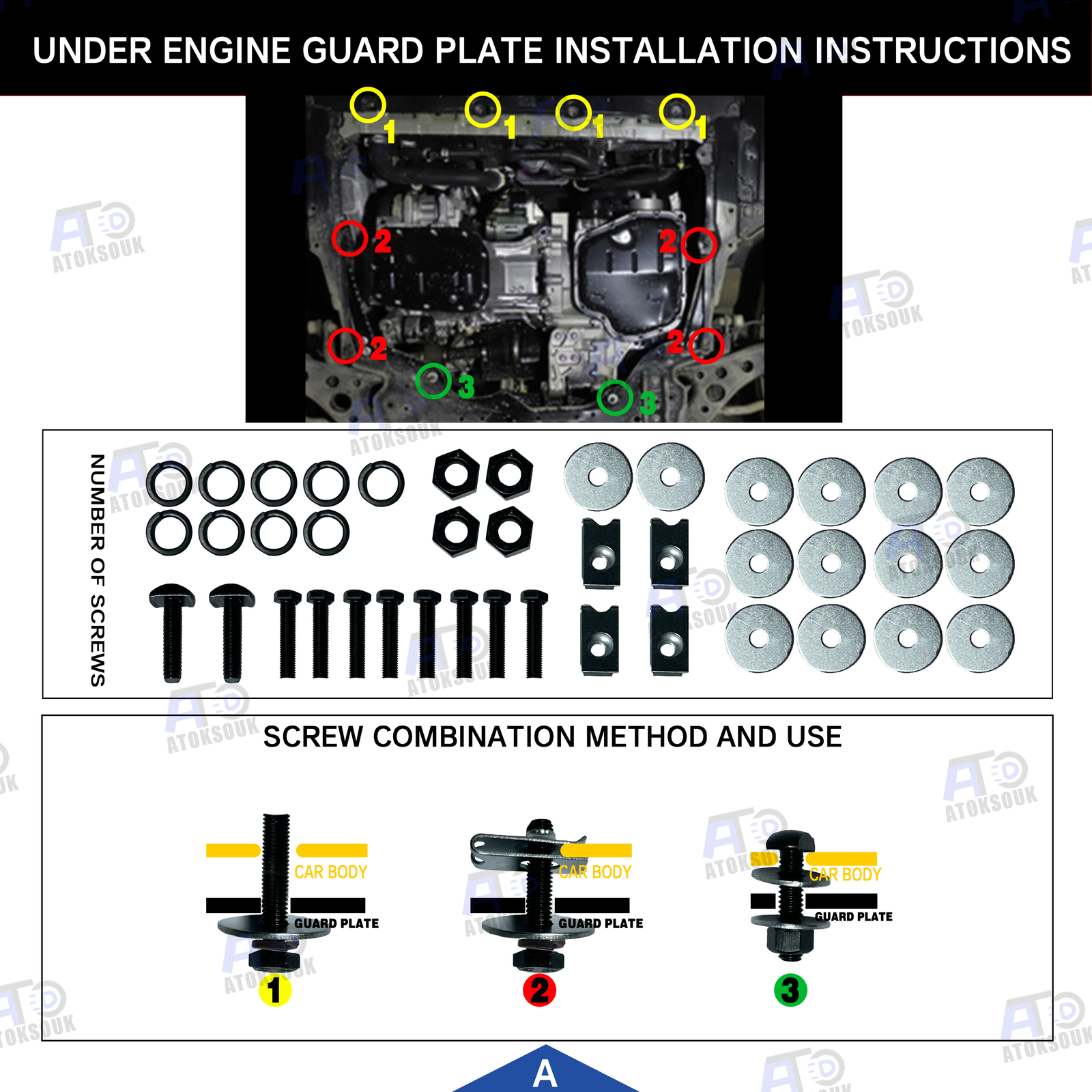 Engine Under Cover car Splash Shield Fit For Toyota Corolla 1.8L 20-23 ...