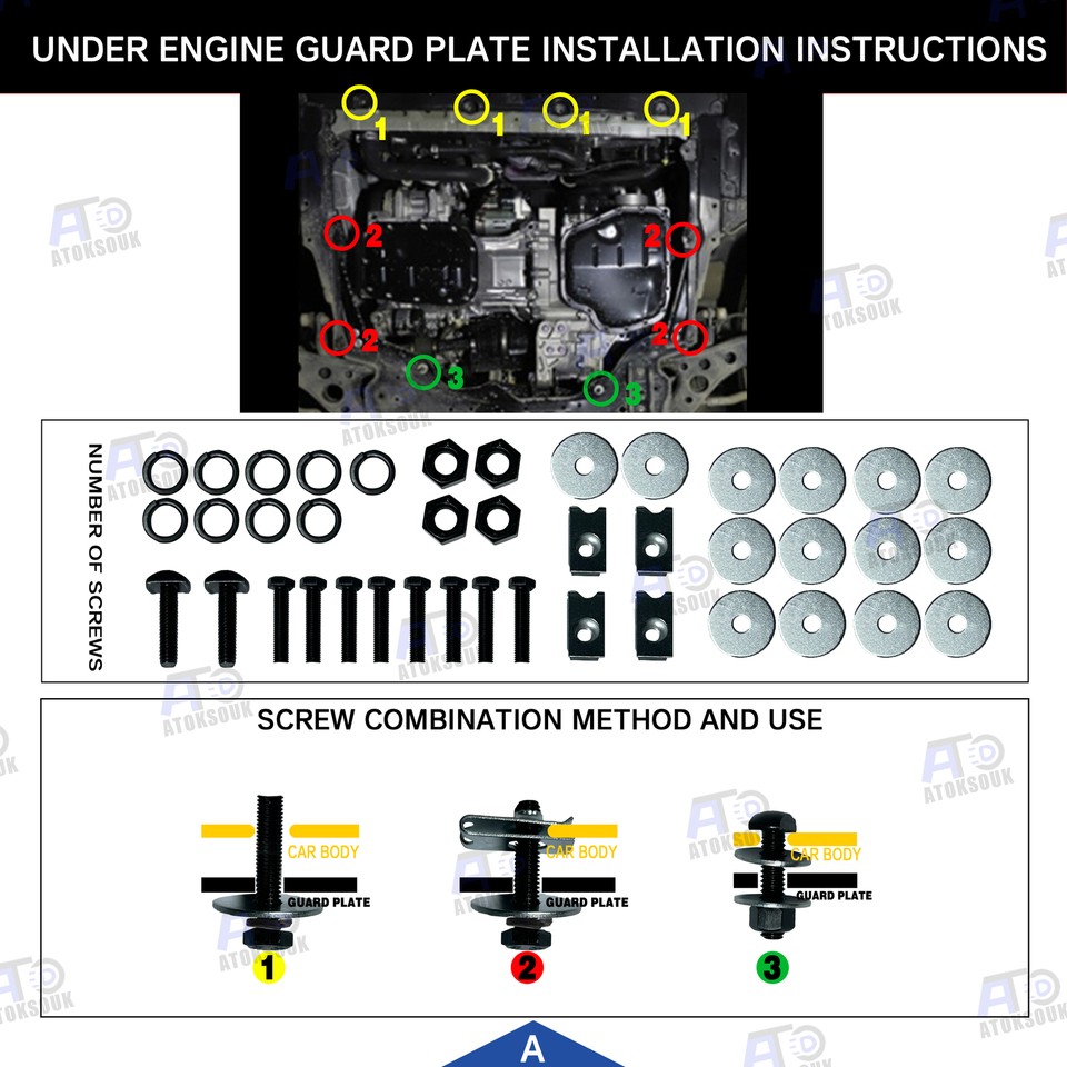 Engine Under Cover car Splash Shield Fit For Toyota Corolla 1.8L 20-23 ...