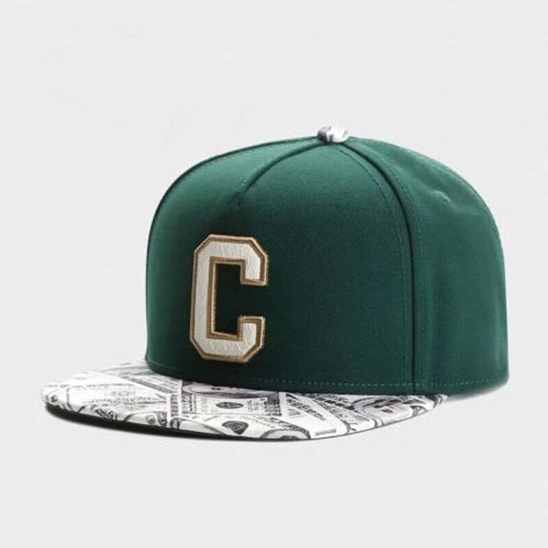 C Letter Embroidery Adjustable SnapBack USA Flag Baseball Cap Cali Rap ...
