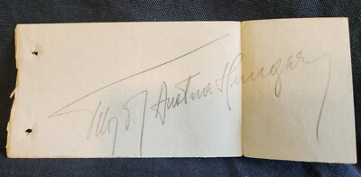 OTTO VON HABSBURG (Dec'd 2011) SIGNED VINTAGE HOLLYWOOD AUTOGRAPH BOOK ...