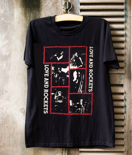 Popular Love And Rockets Band Short Sleeve Black All Size S-5XL Shirt ...