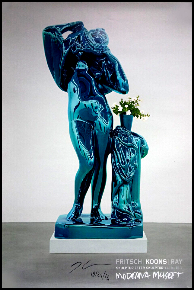 Jeff Koons Metallic Venus Hand.Signed, Dated 2016, 100x70cm, Poster ...