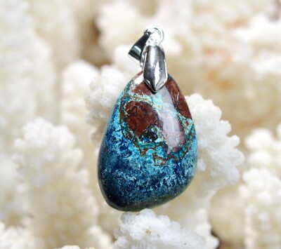Shattuckite & Goethite 32 Carats - Cabochon Stone Pendant - Namibia ...