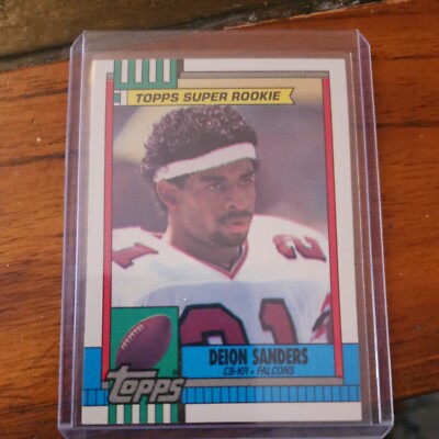 Deion Sanders 1990 Topps Super Rookie #469 football card | eBay