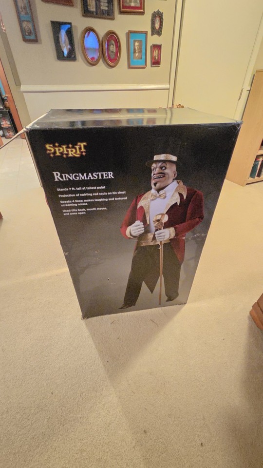 Spirit Halloween 2024 Ringmaster Animatronic | eBay