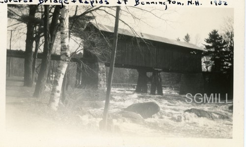 B20 1932 Vintage Photo Covered Bridge Bennington NH New Hampshire | eBay