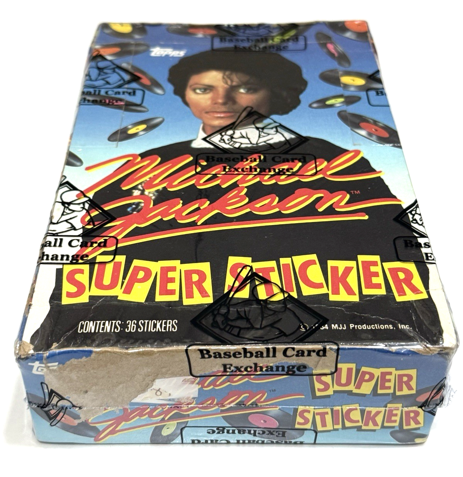 1984 Topps MICHAEL JACKSON Super Sticker Box 36 packs (BBCE ...