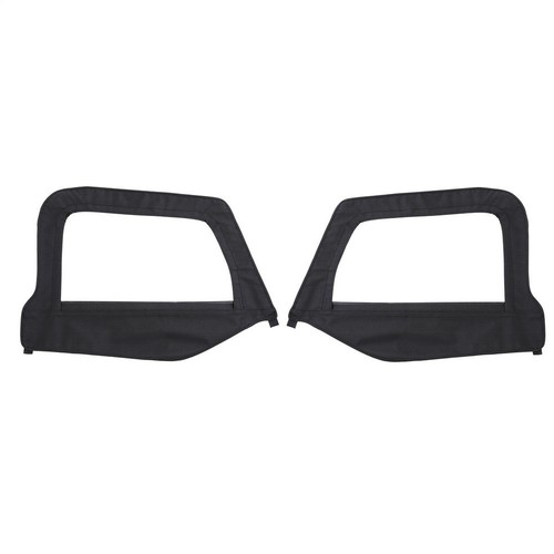 Smittybilt 89735 Soft Top Upper Door Skin (Pair) - Black Diamond For ...