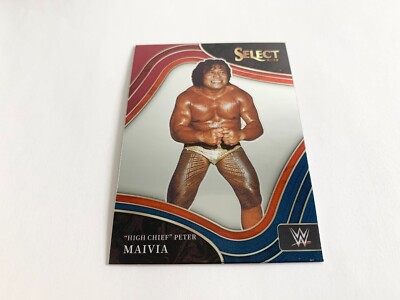 High Chief Peter Maivia Red and Blue 2022 Panini Select WWE Ringside ...