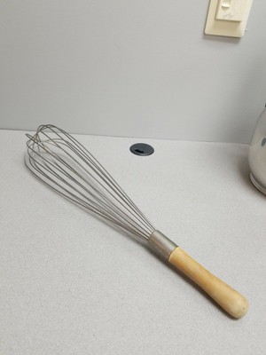 Commercial Catering Hand Whisk Stainless & Wood | eBay