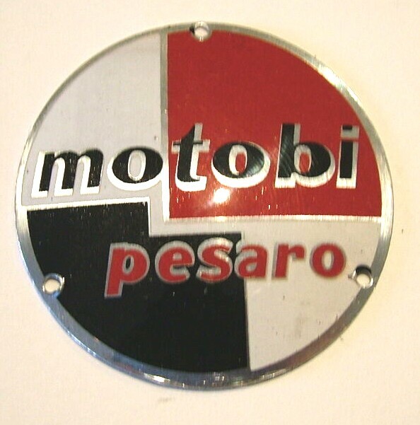 MOTOBI PESARO Engine Badge for BENELLI MotoBi TORNADO 650 58mm dia ...