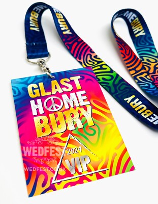 GLASTHOMEBURY Festival Party VIP Lanyards - Home Festival Lockdown ...