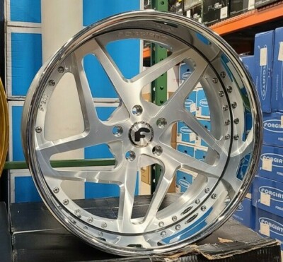 22" FORGIATO F2.11 BRUSHED 5X5 CAPRICE IMPALA DONK CADILLAC BUICK C10 ...