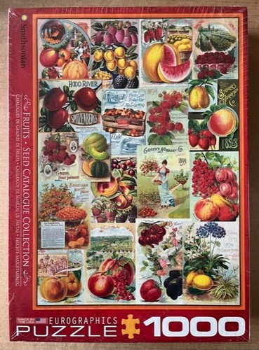 SMITHSONIAN FRUIT&SEED CATALOG COLLECTION-1000 PIECES JIGSAW PUZZLE-19 ...