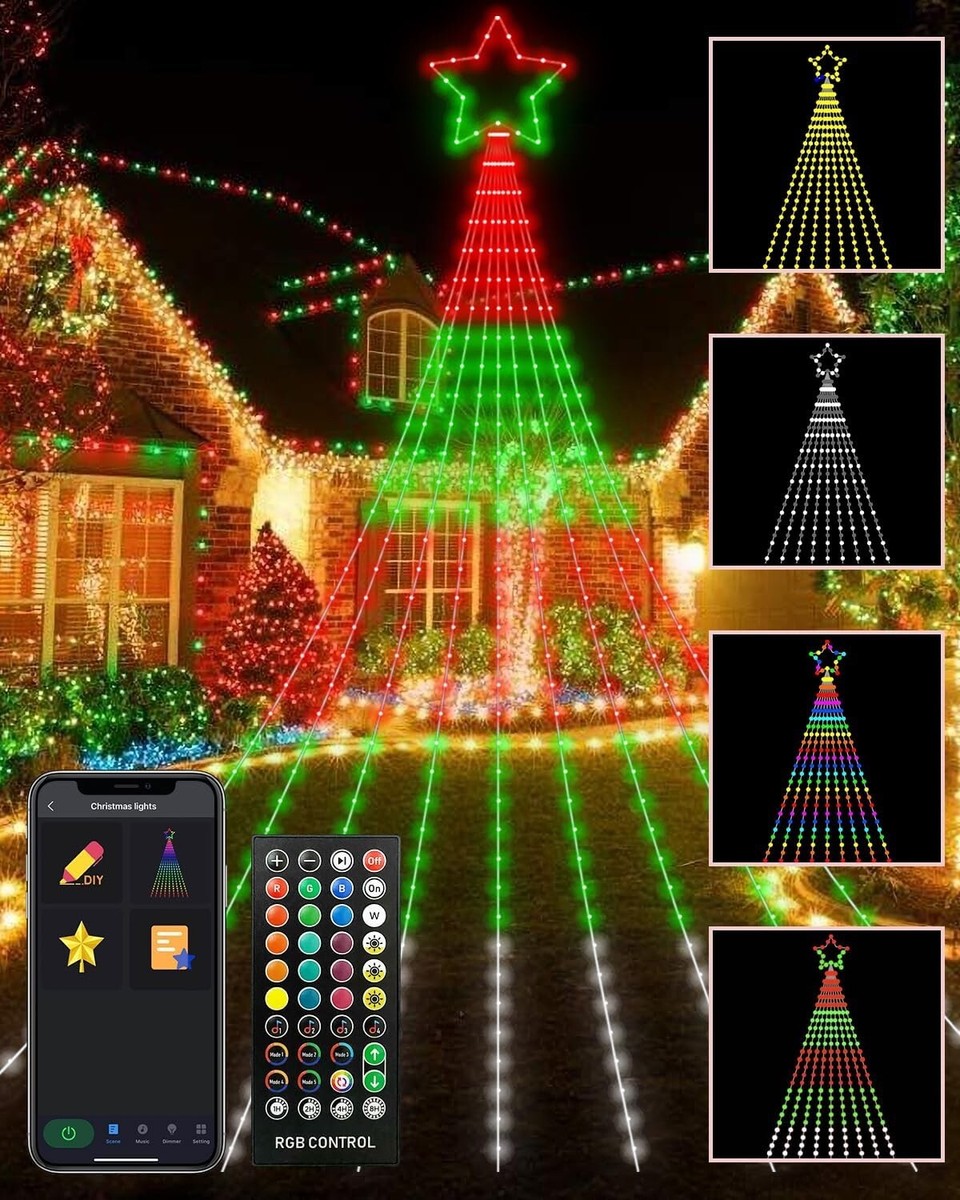 Programmable Led Christmas Tree Lights | Shelly Lighting
