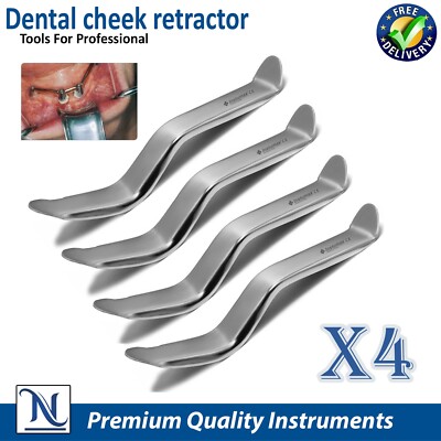 X4 Minnesota Cheek Retractor Set Dental Surgical Mouth Opener and Lip ...