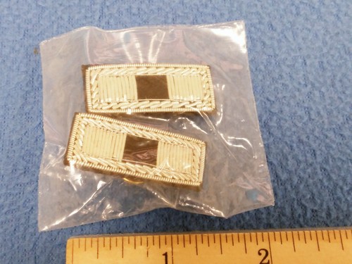 PAIR OF - Army Rank CW1 Chief Warrant Officer 1 BULLION RANK PINS - NEW ...