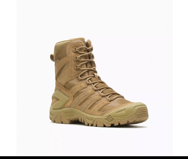 Merrell Men's Strongfield Tactical 8" Waterproof Military Boot [Dark ...