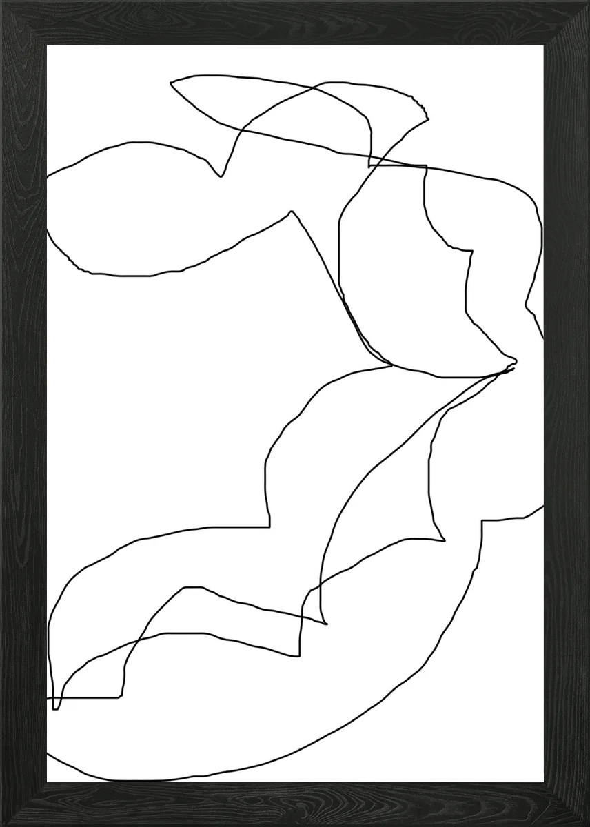 premium abstract line Framed Wall Art Poster Canvas Print Picture | eBay UK