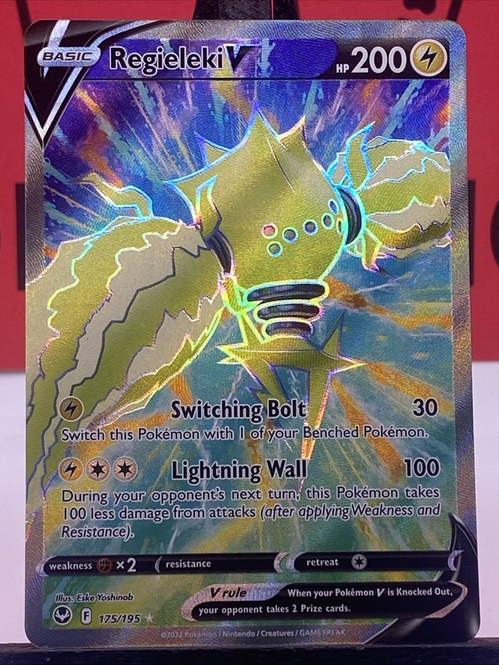 Regieleki V 175/195 SWSH12: Silver Tempest Full Art Rare Pokemon TCG ...