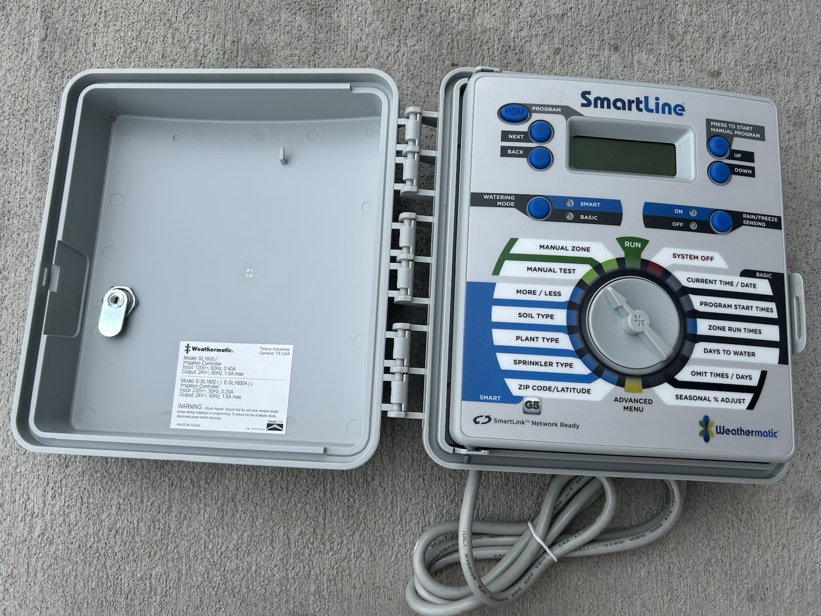 Weathermatic SL-1600 SmartLine Irrigation Controller No Key - Tested ...