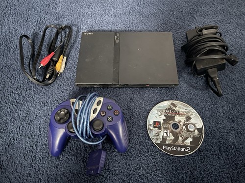 Sony PlayStation 2 PS2 Slim W/ Cables, Game & (Controller For Parts ...