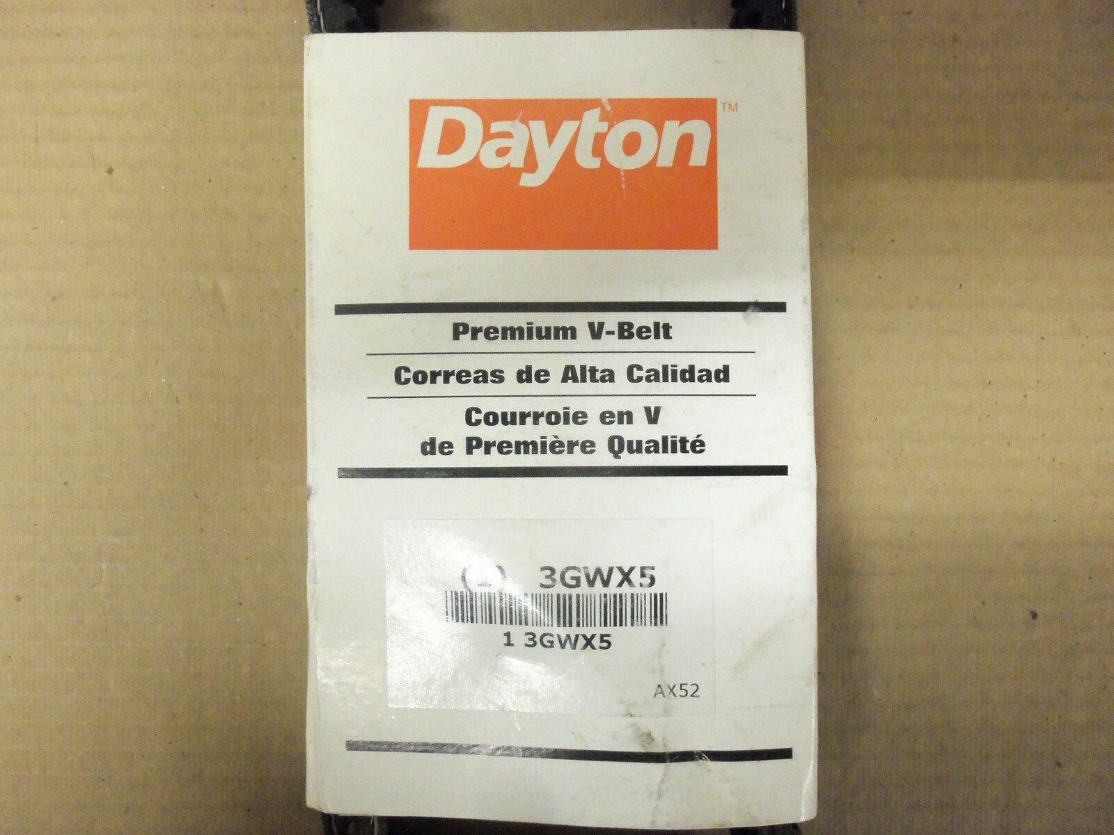 New Lot of 2 AX-52 3GWX5 V-Belt AX52 | eBay