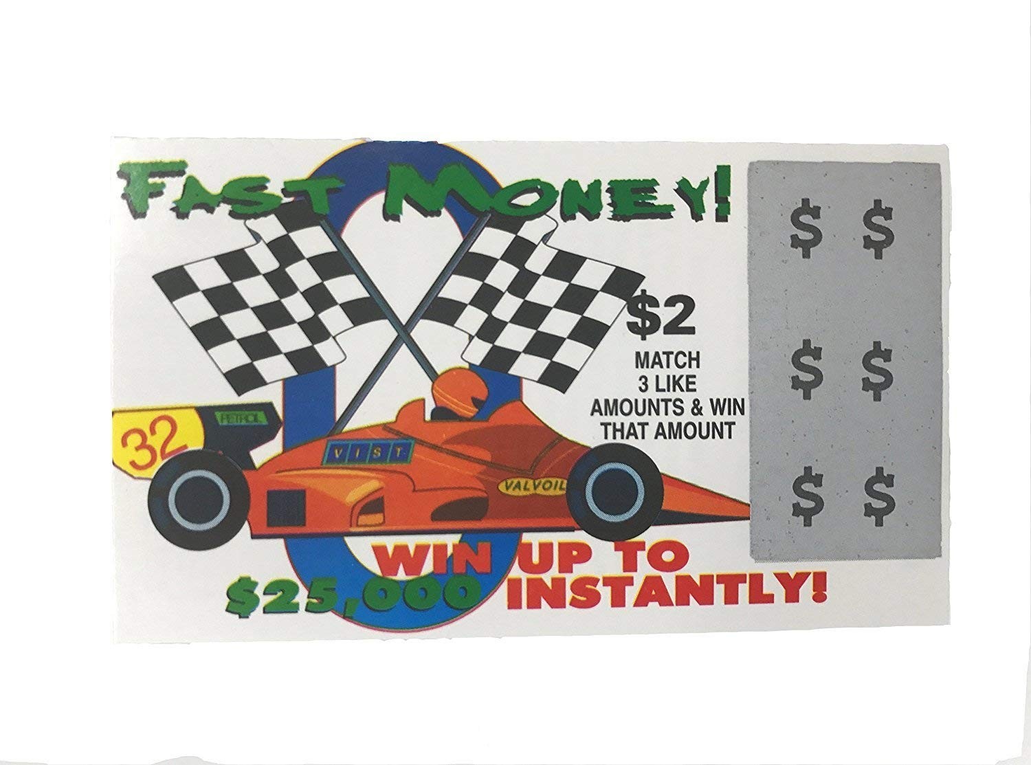 6 PHONY FAKE ALL WINNING SCRATCH OFF LOTTO LOTTERY TICKETS - Fun Gag ...