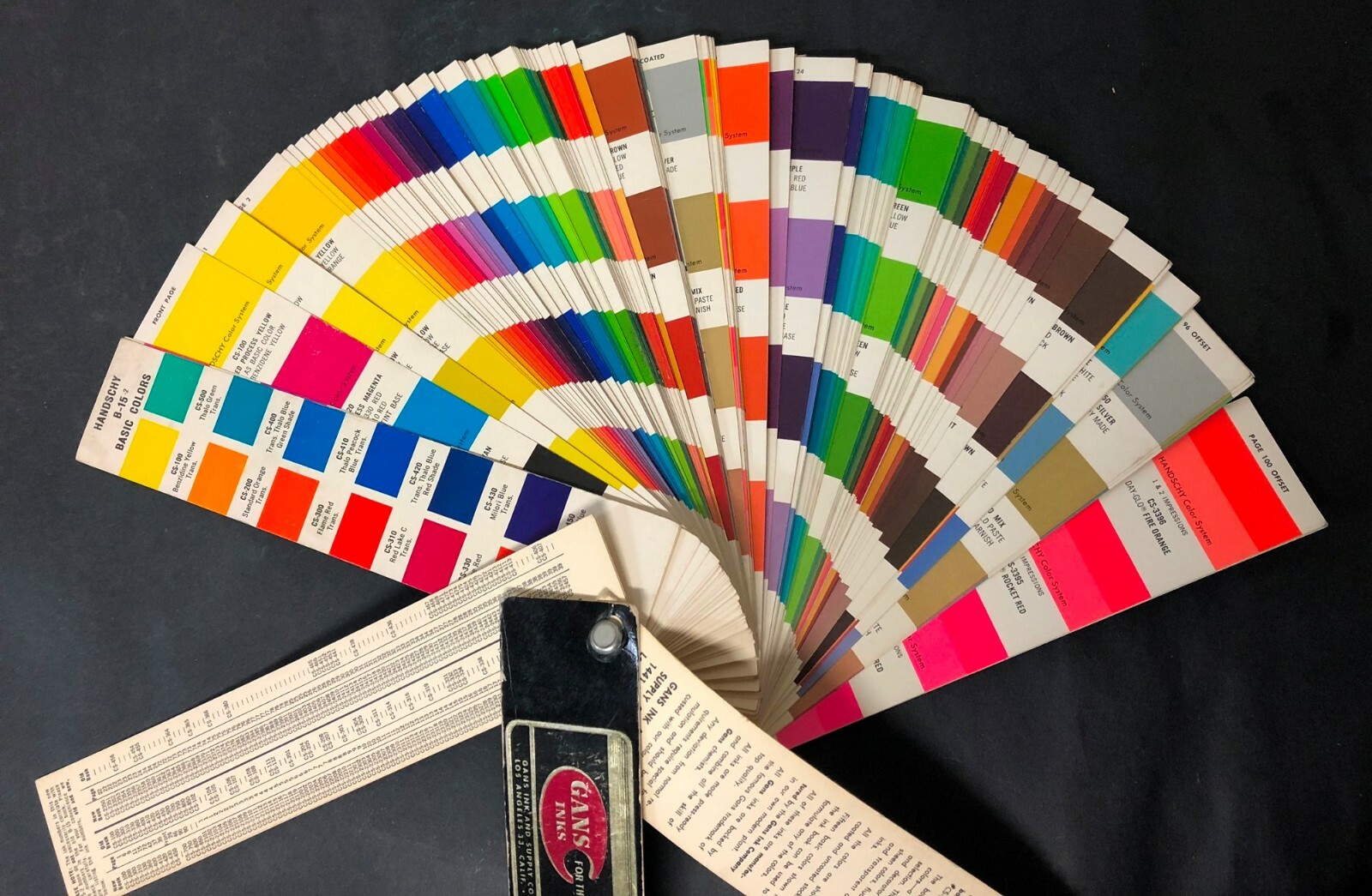 Vintage GANS INK & SUPPLY Los Angeles Color | Grelly USA