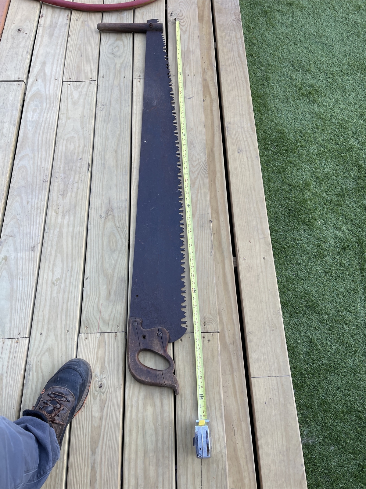 Vintage warranted Superior 2 Man Crosscut Saw 54” Blade Tree Logger 59 ...