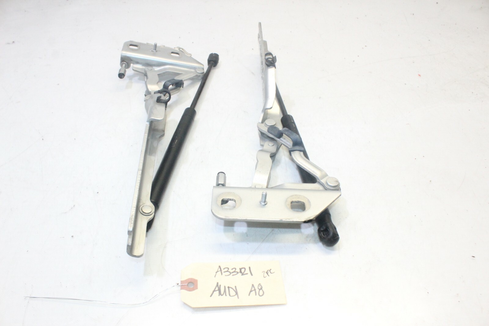 2005 AUDI A8 L QUATTRO FRONT LEFT AND RIGHT HOOD HINGES SUPPORT ASSY ...