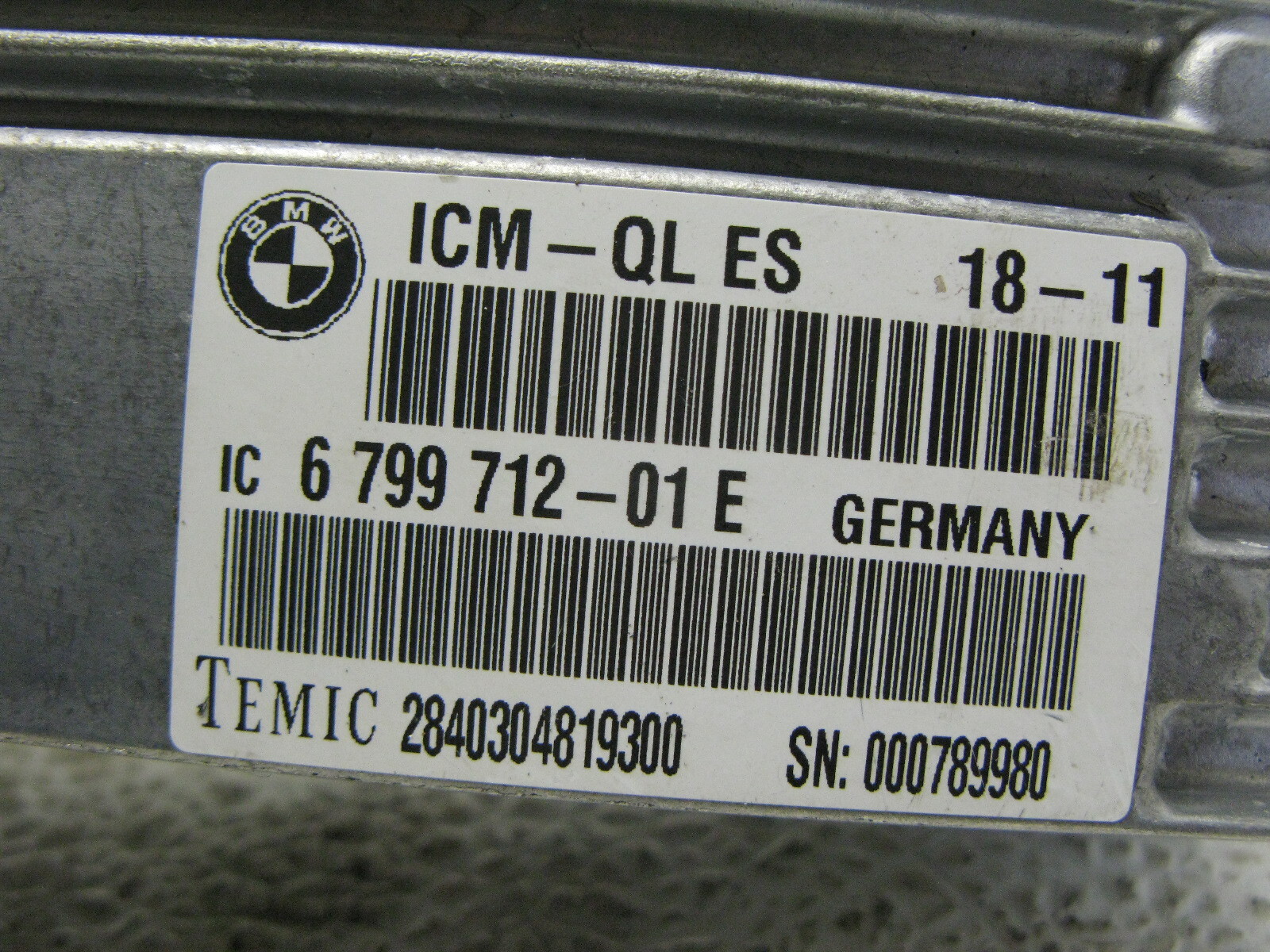 11-13 BMW F10 ICM INTEGRATED CHASSIS MANAGEMENT CONTROL MODULE OEM ...