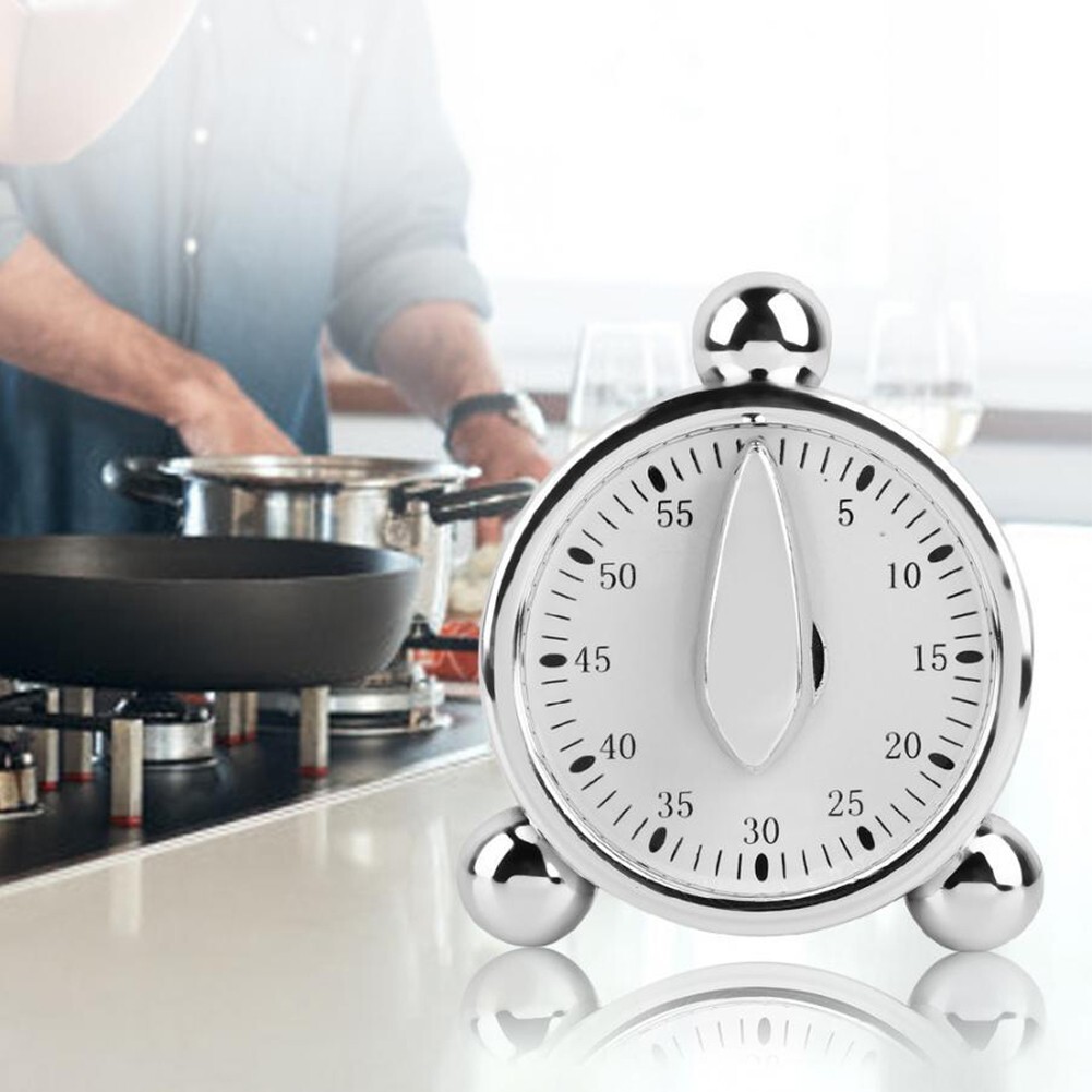 60Min Mechanical Timer Kitchen Baking Cooking Count-Down Loud Alarm ...