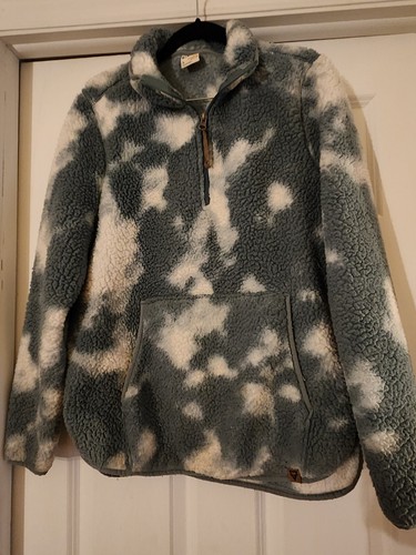 Life Integrity Earth Women's Large Blue and White Pullover Fleece | eBay