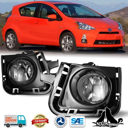 Fog Lights For 2012 2013 2014 Toyota Prius C Driving Bumper Lamps w ...