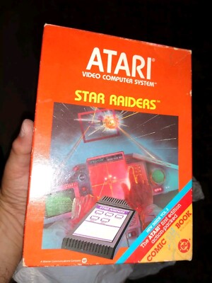 Vtg Star Raiders Game Cartridge Atari 2600 with Video Touch Pad In Orig ...
